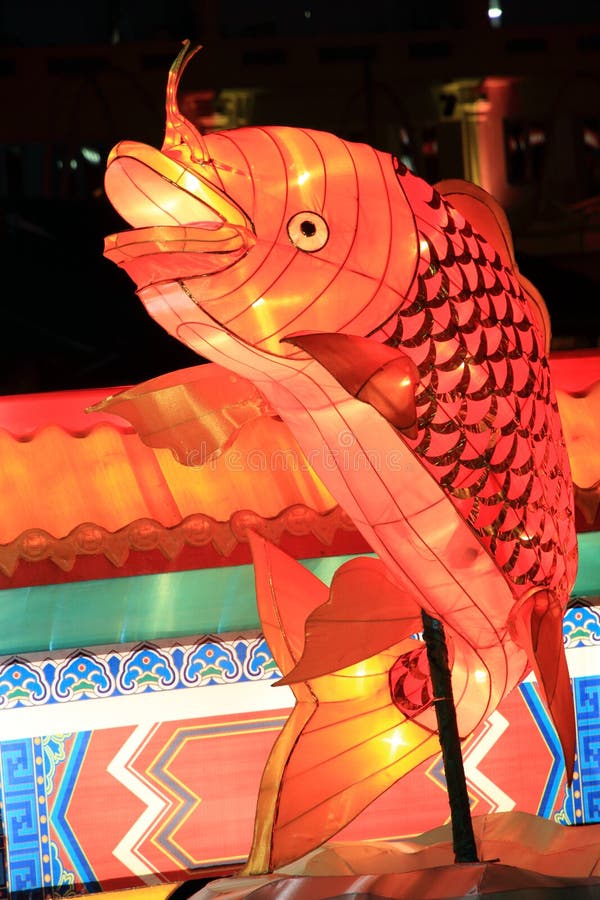 Manifestazione Della Lanterna Del Pesce Fotografia Stock - Immagine di ...