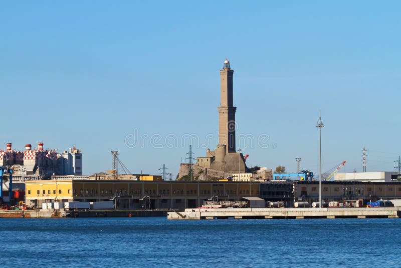 Faro de Génova imagen de archivo. Imagen de europa, cielo - 27340795