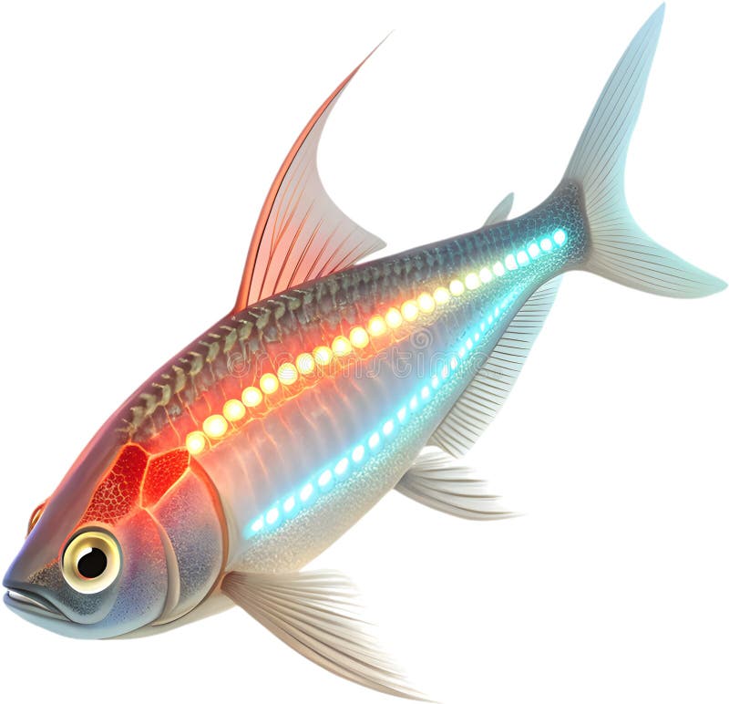 Lanternfish Features Glowing Bioluminescent Organs for Underwater Light ...