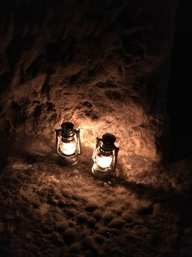 Lanterns in the cave stock image. Image of lanterns - 124694579