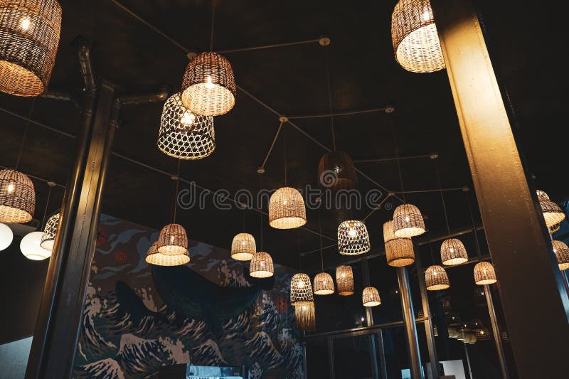Lanterns in Chinese Restaurant Buenos Aires Editorial Stock Photo ...