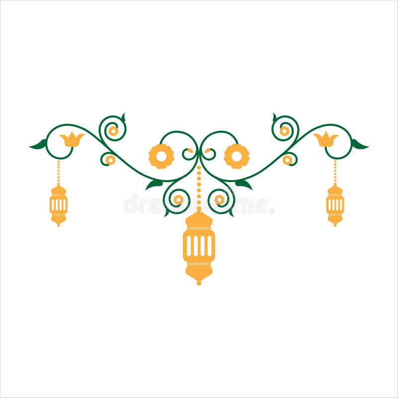 Ramadan Lantern Corner stock vector. Illustration of number - 272225404