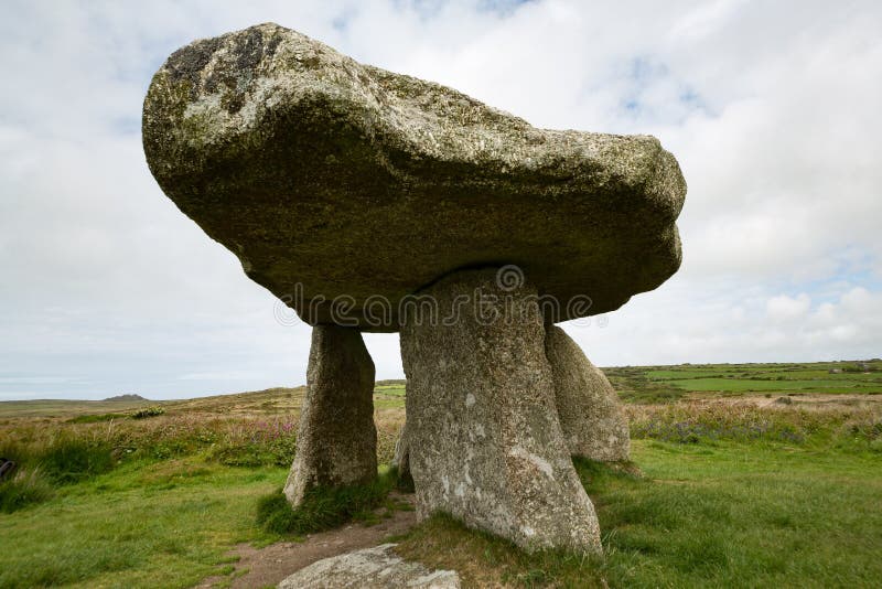 Prehistoric Stone Circle Called the Merry Maidens Near Penzance ...