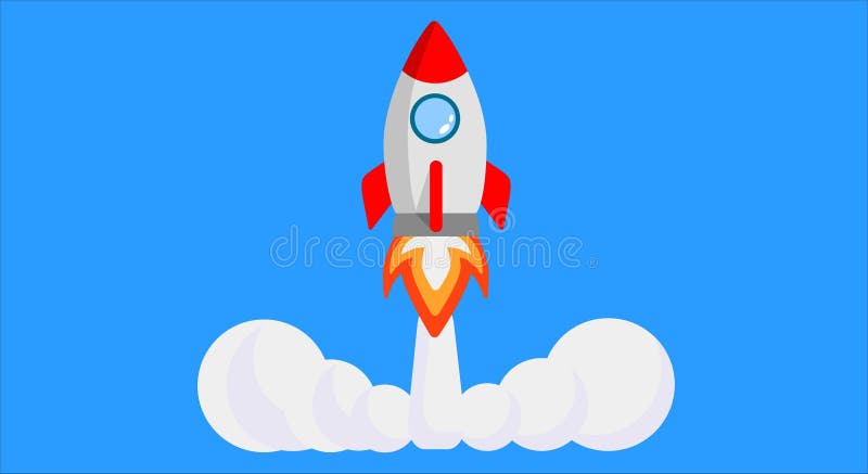 Lanzamiento De Cohetes. Proyecto De Inicio. Bandera Comercial. Copiar ...