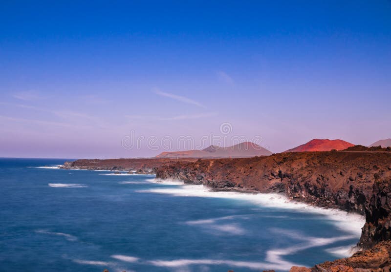 Lanzerote volcano stock image. Image of national, timanfaya - 89385659