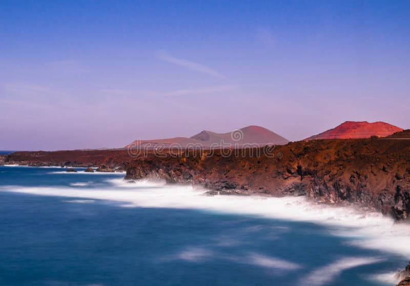 Lanzerote volcano stock image. Image of national, timanfaya - 89385659