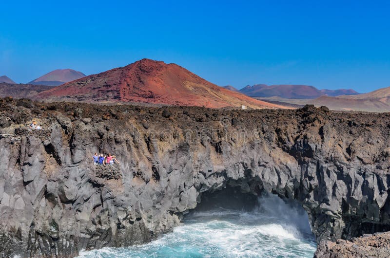 Lanzerote volcano stock image. Image of national, timanfaya - 89385659