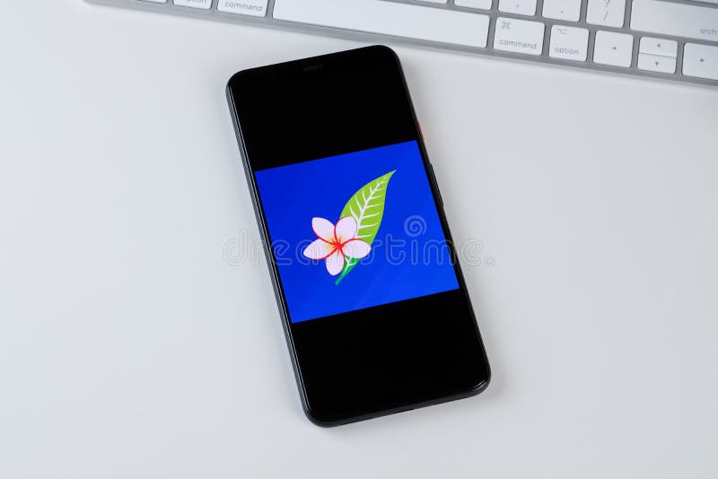 Lao Airlines App Logo on a Smartphone Screen. Editorial Stock Image ...