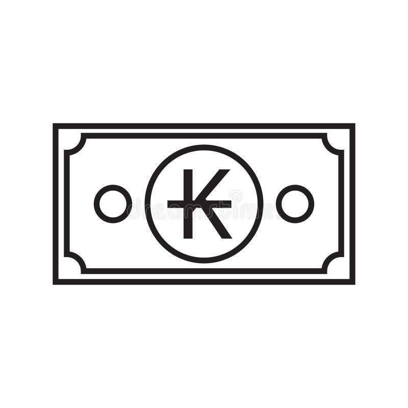 Lao Kip Currency Symbol Banknote Outline Icon Stock Vector ...