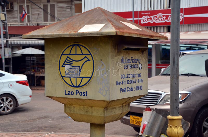 Lao Post editorial image. Image of yellow, icon, correspondence - 60616600