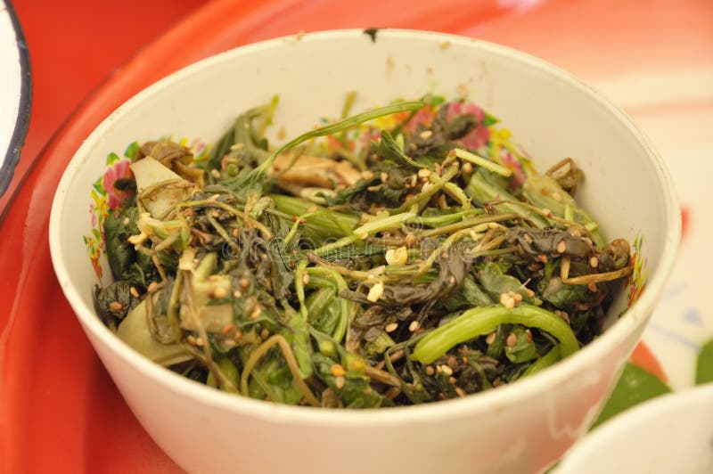 Lao Style Vegetable Local Salad Stock Image - Image of dish, cuisine ...