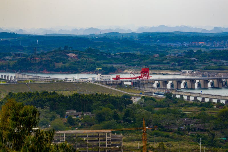 Laokou Water Control Project, Dam and Locks in Nanning, Guangxi, China ...