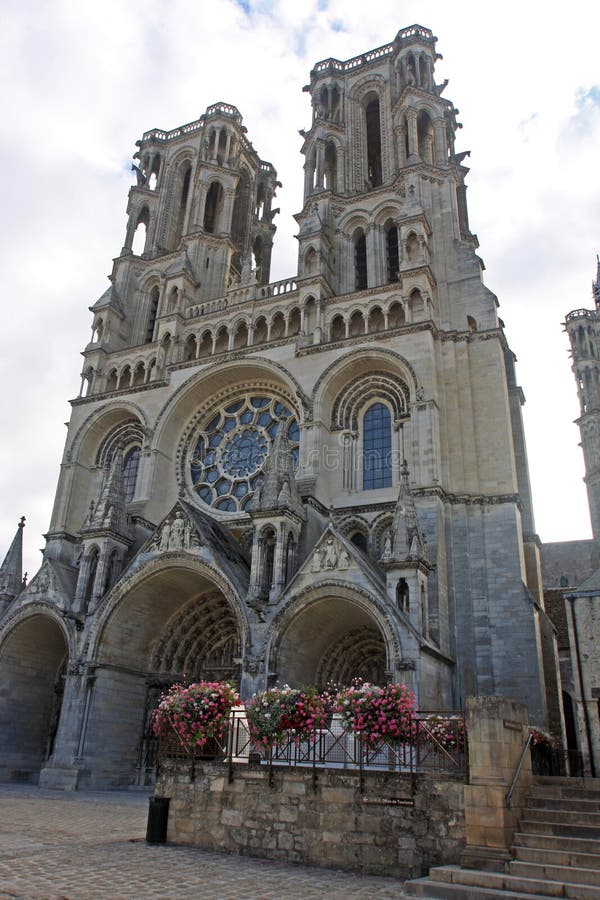 Laon Cathedral stock photo. Image of laon, gothic, exterior - 63171240