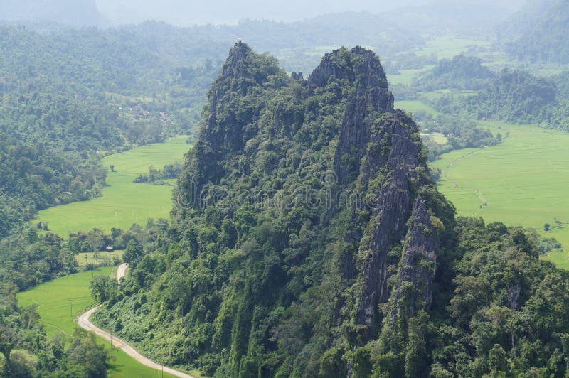 Laos countryside - Asia stock photo. Image of rice, countryside - 154633856