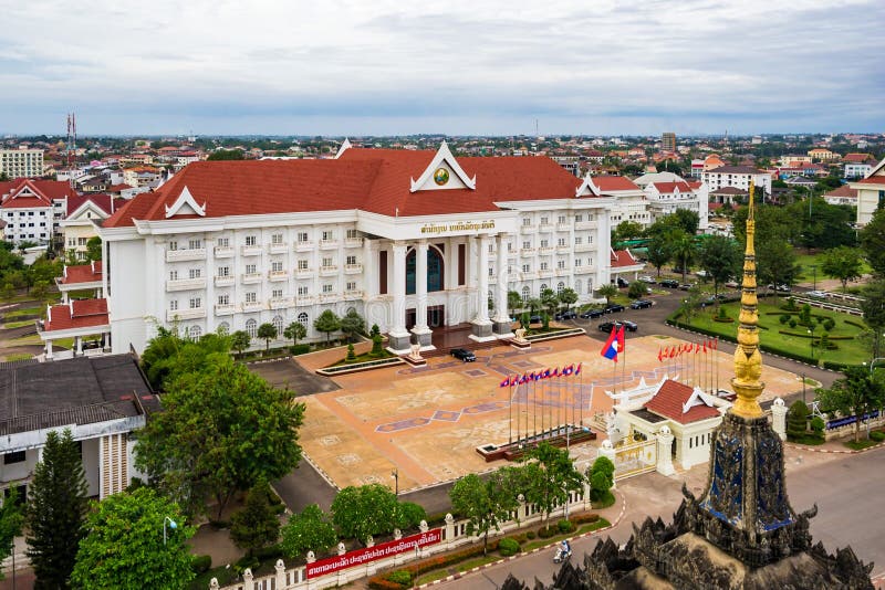 Laos Government Administrative Office - Vientiane Editorial Image ...