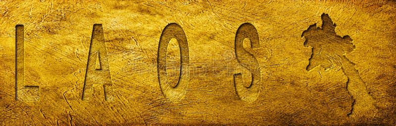 Laos Grunge Gold Texture stock illustration. Illustration of laos ...