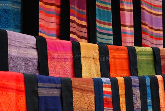 Laos Handmade Textile Pattern Stock Photo - Image of local, homemade ...