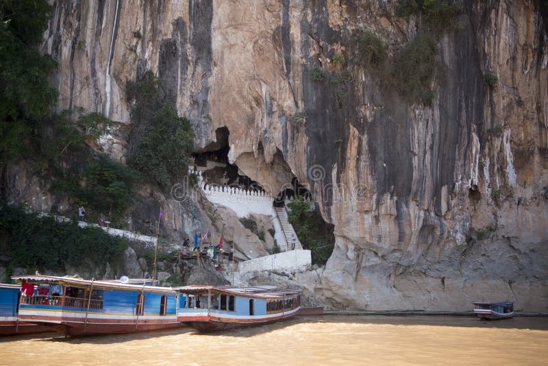 Laos Luang Prabang Pak Ou Caves Editorial Image Image Of Pakou