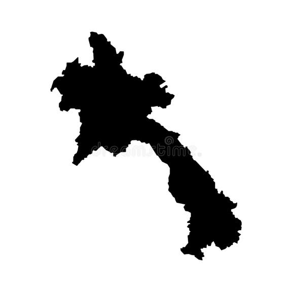 Laos map icon stock illustration. Illustration of state - 347870992