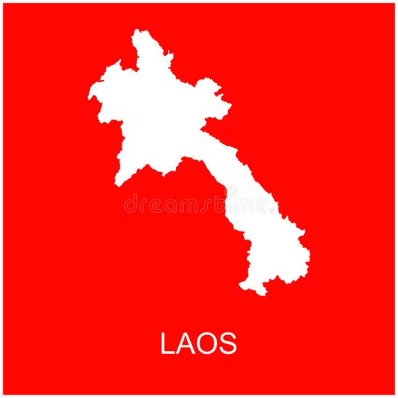 Laos map icon vector stock illustration. Illustration of earth - 307330742