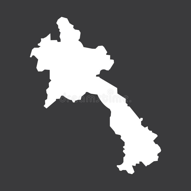 Laos Map Icon Vector Template Stock Vector - Illustration of travel ...