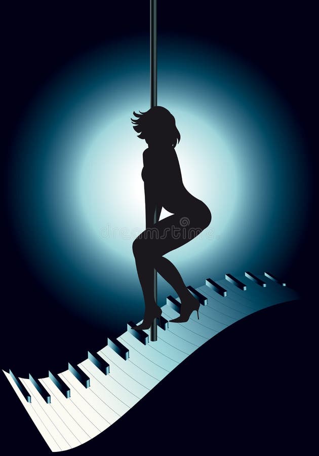 Lap dance stock illustration. Illustration of black, dancers - 22452109