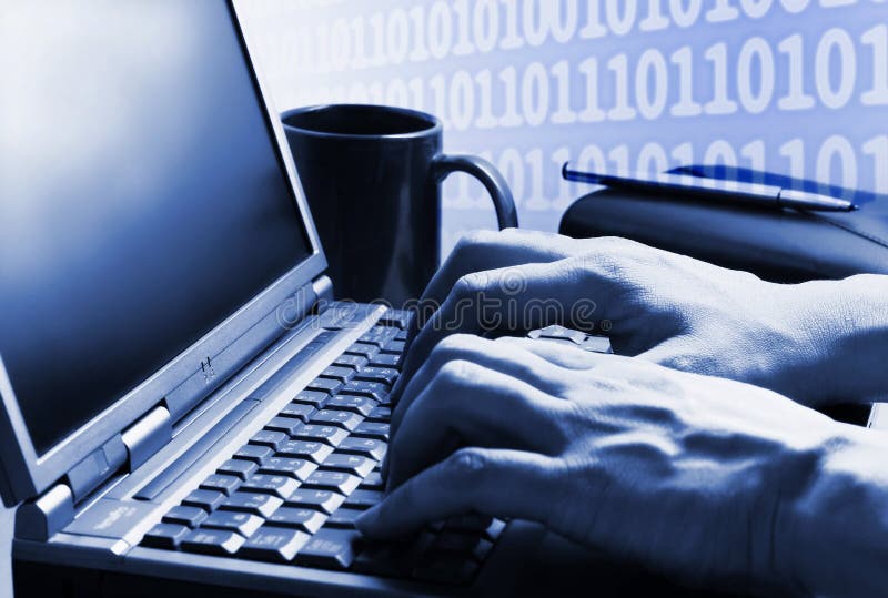 Lap top computer stock photo. Image of blue, personal - 3049114