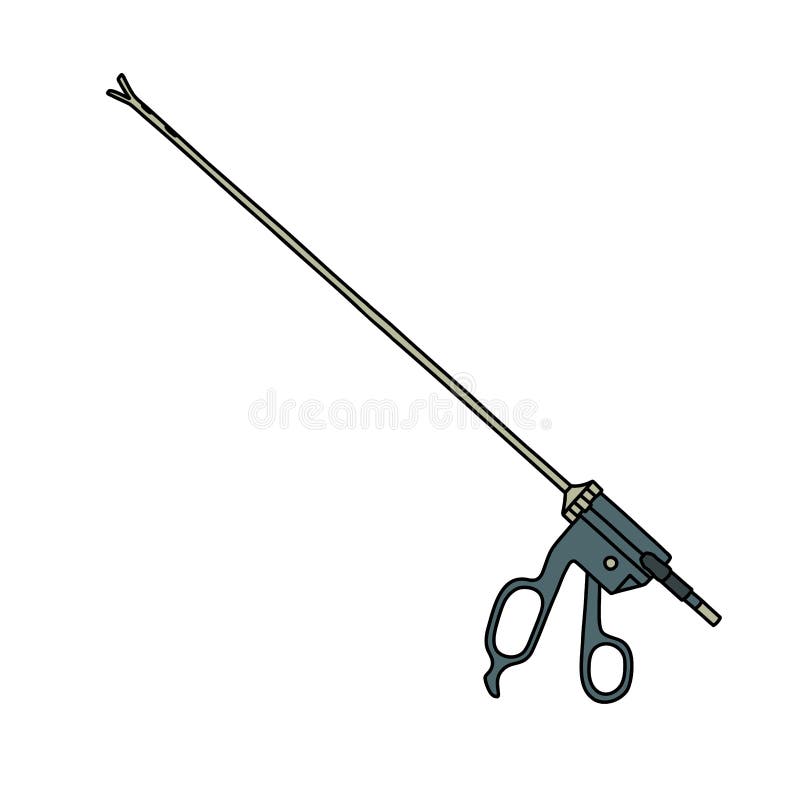 Laparoscopic Forceps Doodle Icon, Vector Color Line Illustration Stock ...