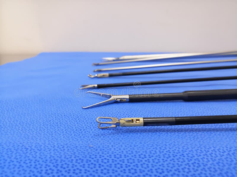 Laparoscopic Surgical Instruments Tip Stock Image - Image of incision ...