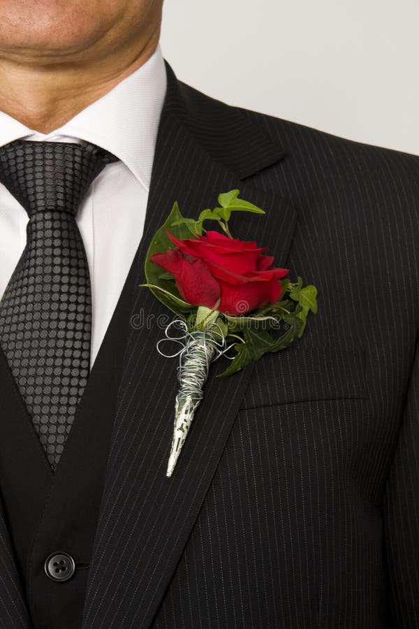 Lapel flower stock photo. Image of collar, male, suit - 6044482