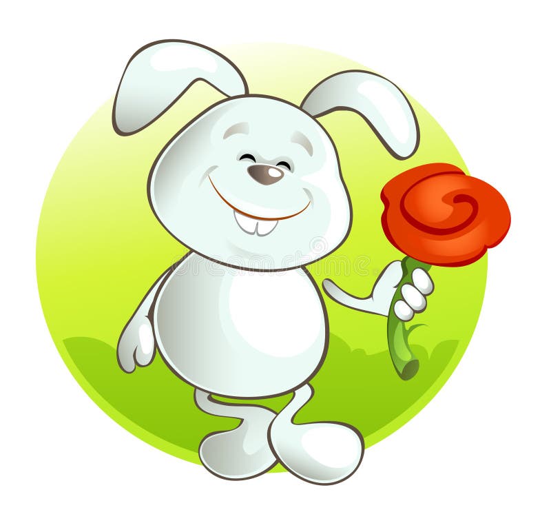 Smiley-Lapin illustration stock. Illustration du digital - 1713353