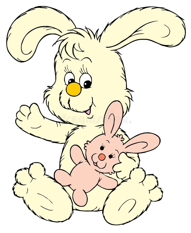 Artiste De Lapin (clip-art De Vecteur) Illustration de Vecteur ...