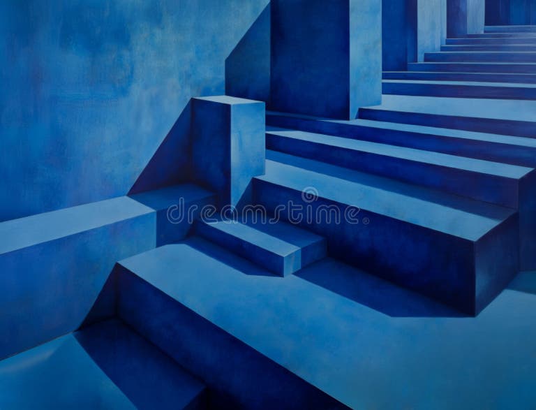 Lapis Lazuli Abstract Intersecting Shadows on Infinite Intersecting ...