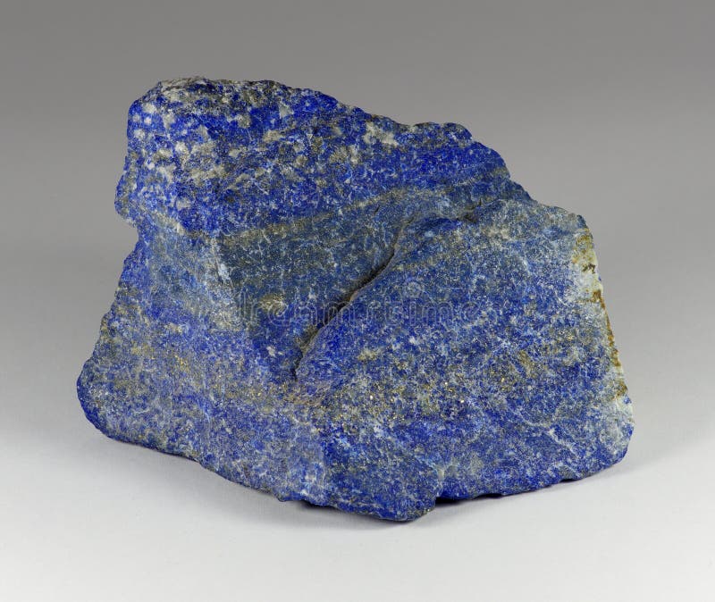 Lapis Lazuli Rock Isolated Specimen Stock Image - Image of pyrite ...