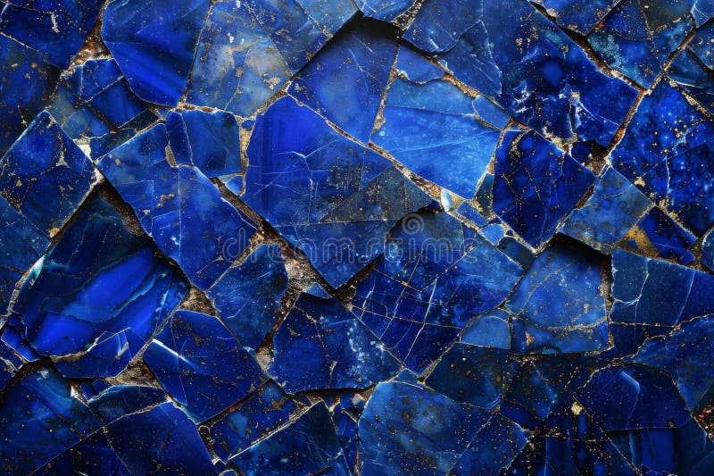 Lapis Lazuli Texture, Blue Stone Background, Lazure Gem Slice, Dark ...