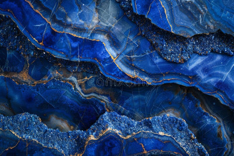 Lapis Lazuli Texture, Blue Stone Background, Lazure Gem Slice, Dark ...