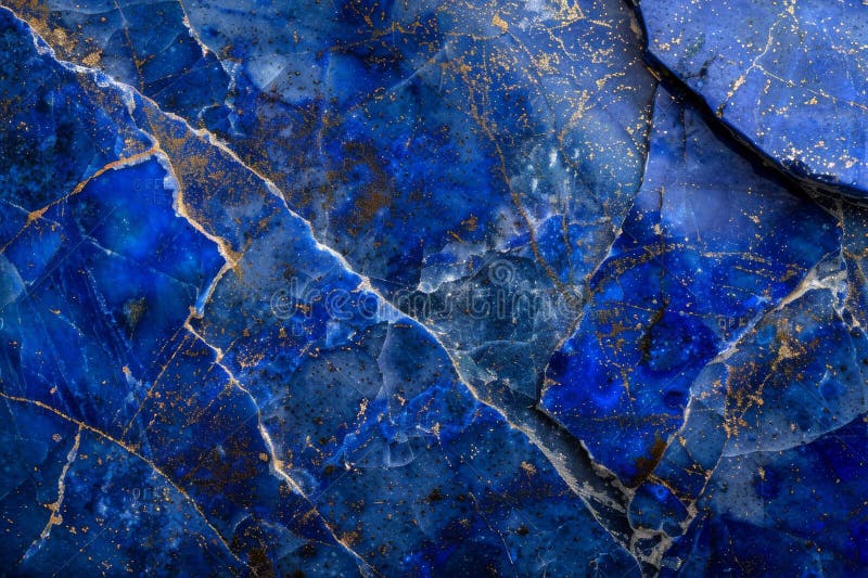 Lapis Lazuli Texture, Blue Stone Background, Lazure Gem Slice, Dark ...