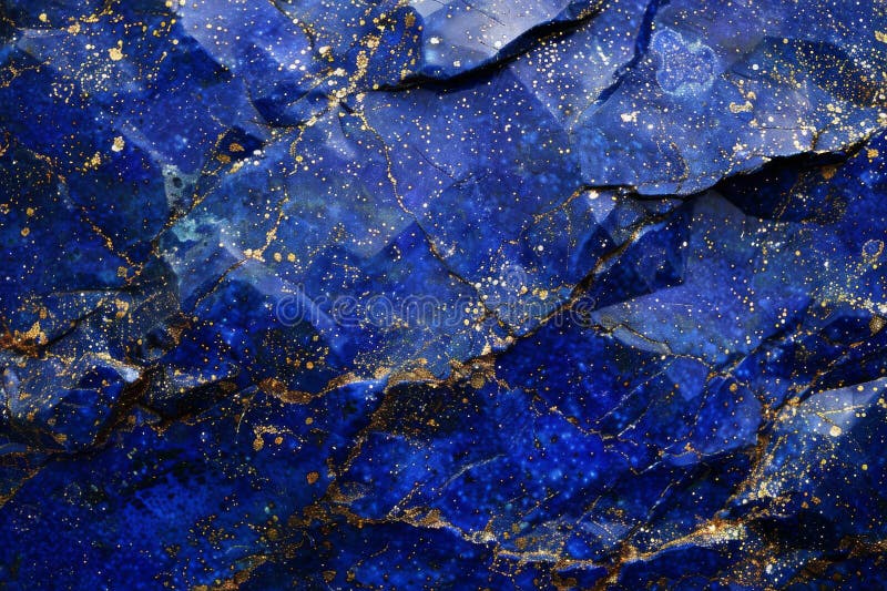 Lapis Lazuli Texture, Blue Stone Background, Lazure Gem Slice, Dark ...