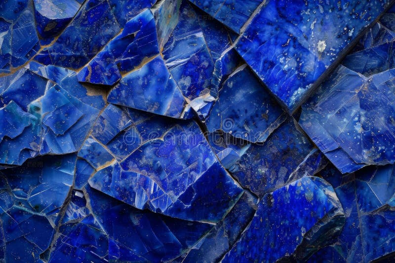 Lapis Lazuli Texture, Blue Stone Background, Lazure Gem Slice, Dark Blue Crystal Mineral Pattern ...