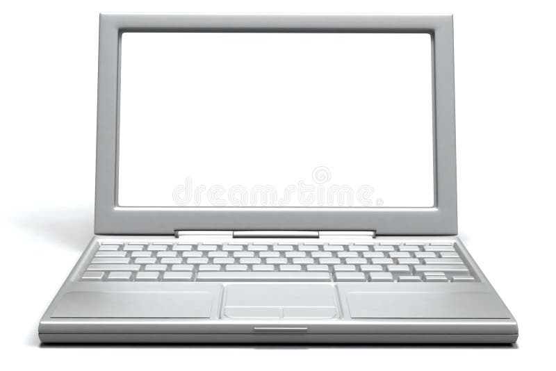 Generic laptop stock illustration. Illustration of render - 886182