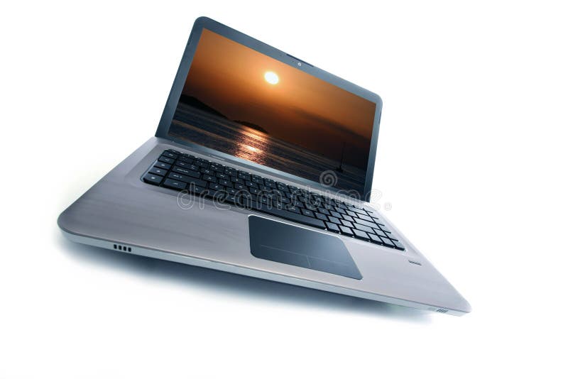 Laptop PC stock image. Image of tech, futuristic, bright - 7098485