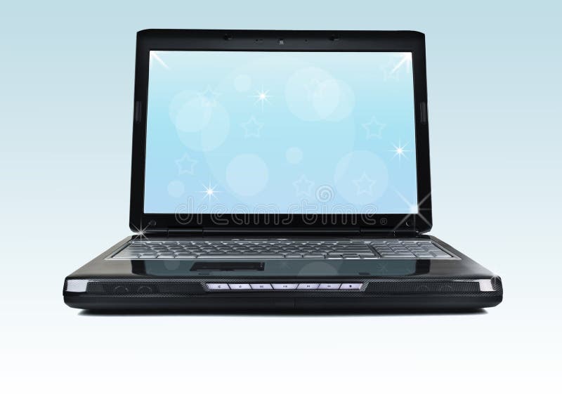 Wide Laptop stock photo. Image of compac, wireless, desktop - 229958