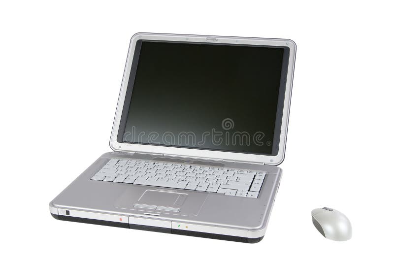 Laptop facing left stock image. Image of apple, powerbook - 455329