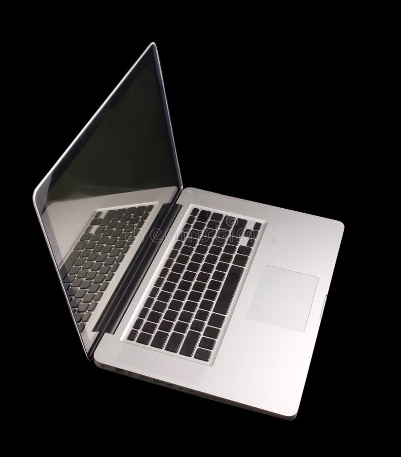 Laptop above. stock photo. Image of open, view, screen - 7901636