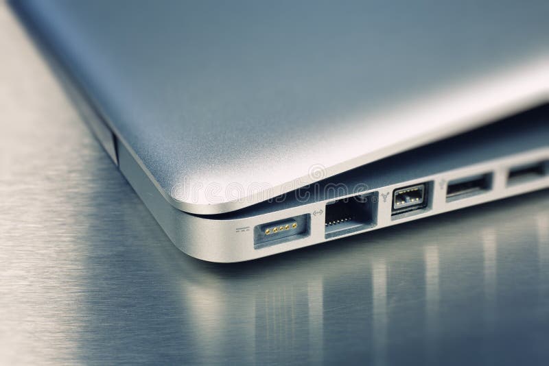 Laptop connections detail stock image. Image of stylish - 1807969
