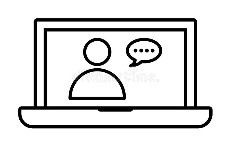 Online class icon stock vector. Illustration of coaching - 193256062