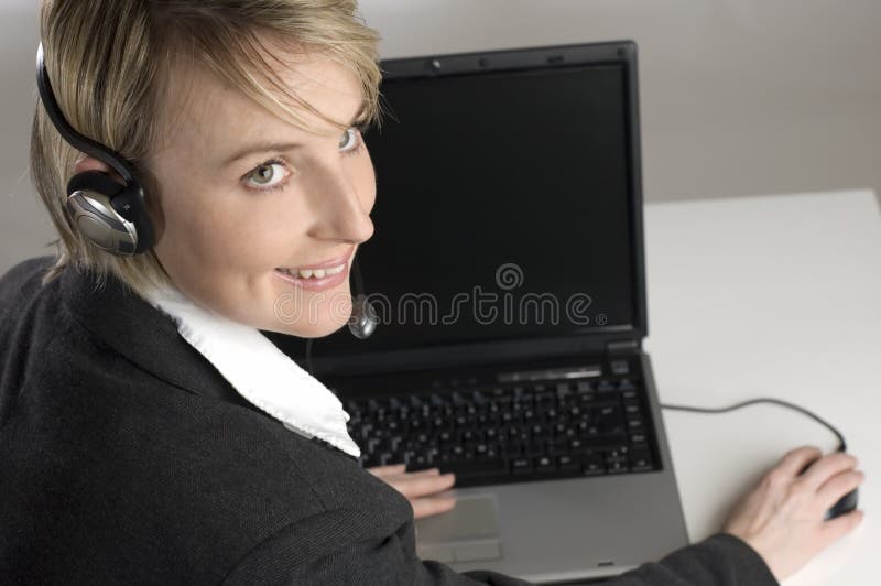 Business Women with Computer Stock Photo - Image of lifestyle, female ...