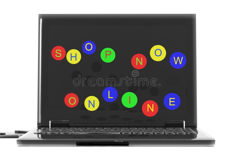 Laptop stock illustration. Illustration of equipment, commercial - 2854797