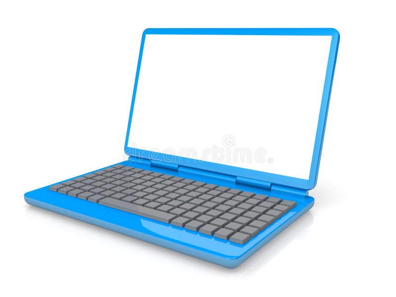 Laptop Presentation stock illustration. Illustration of internet - 6998011