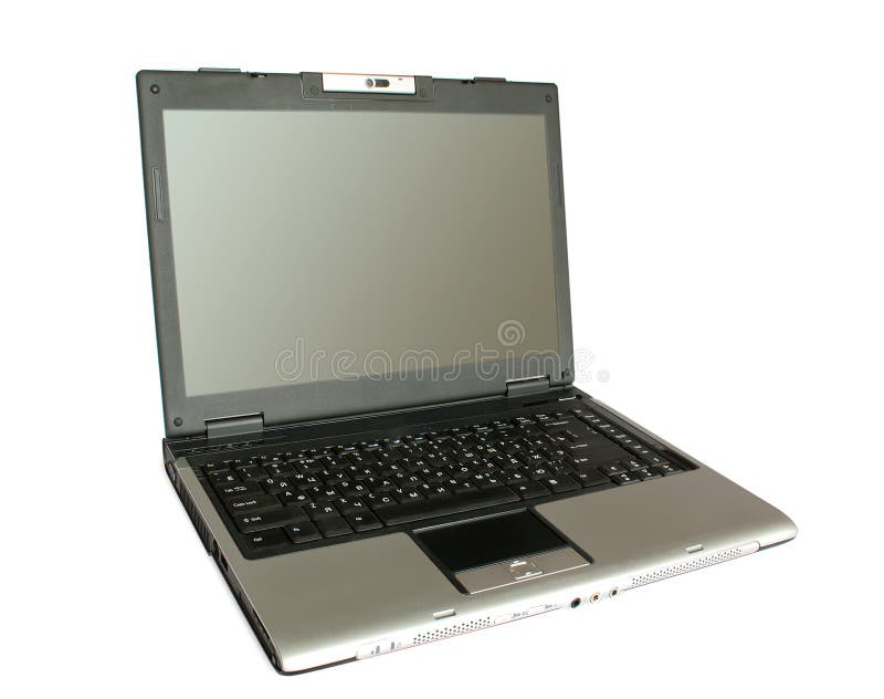 Laptop stock image. Image of white, data, thumb, mobile - 8325159